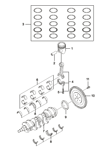 Поршень +палец Lanos 1.5 стандарт (76.5) DW MOTORS 96350120. Купить ...