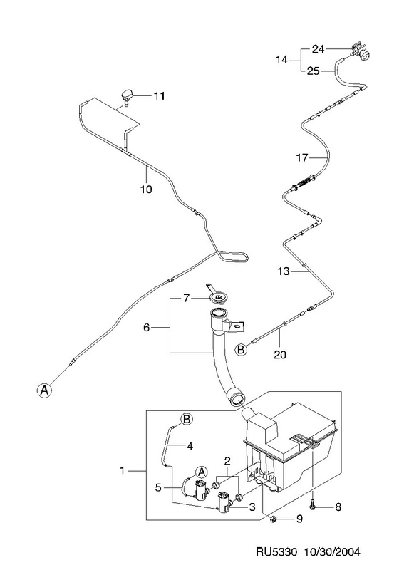 Моторчик стеклоомывателя Lanos, Sens, Aveo EuroEx 96318238. Купить ...