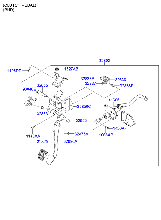 Выключатель, привод сцепления (Tempomat) KIA 938402E000. Купить датчик ...