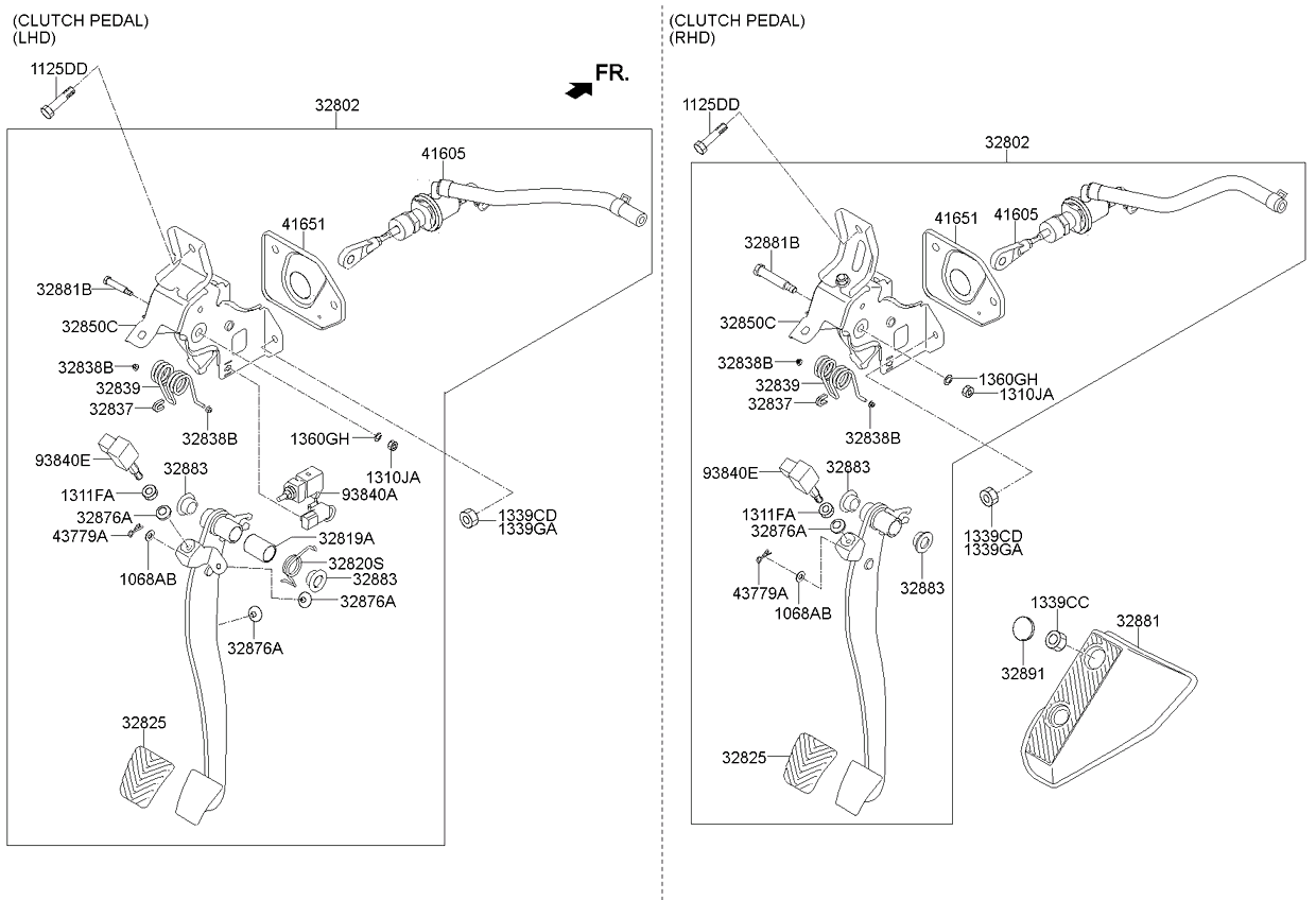 Выключатель, привод сцепления (Tempomat) KIA 938402E000. Купить датчик ...