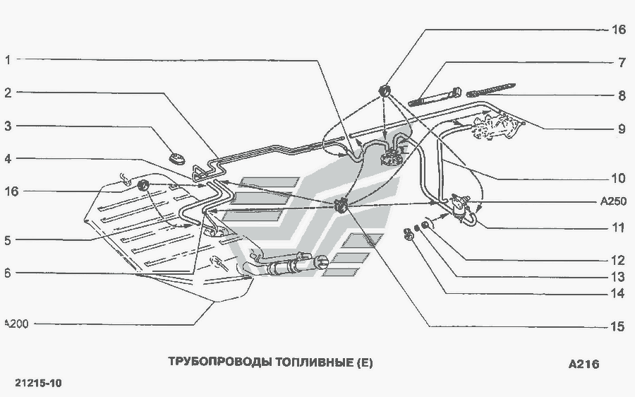 Шланг топливный ВАЗ 2101-2107 б/н-карбюратор (L=670) БРТ 2101-1104090 ...