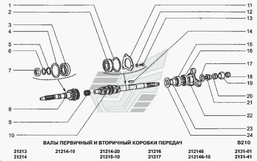 Сальник вторичного вала КПП ВАЗ 2101-2107, 2121-2123 Кременчуг 2101 ...
