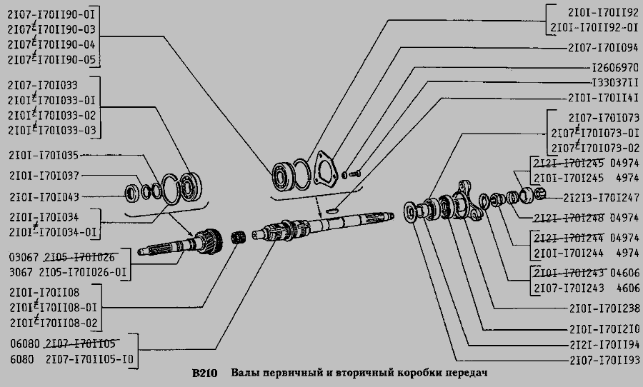 Сальник вторичного вала КПП ВАЗ 2101-2107, 2121-2123 Кременчуг 2101 ...